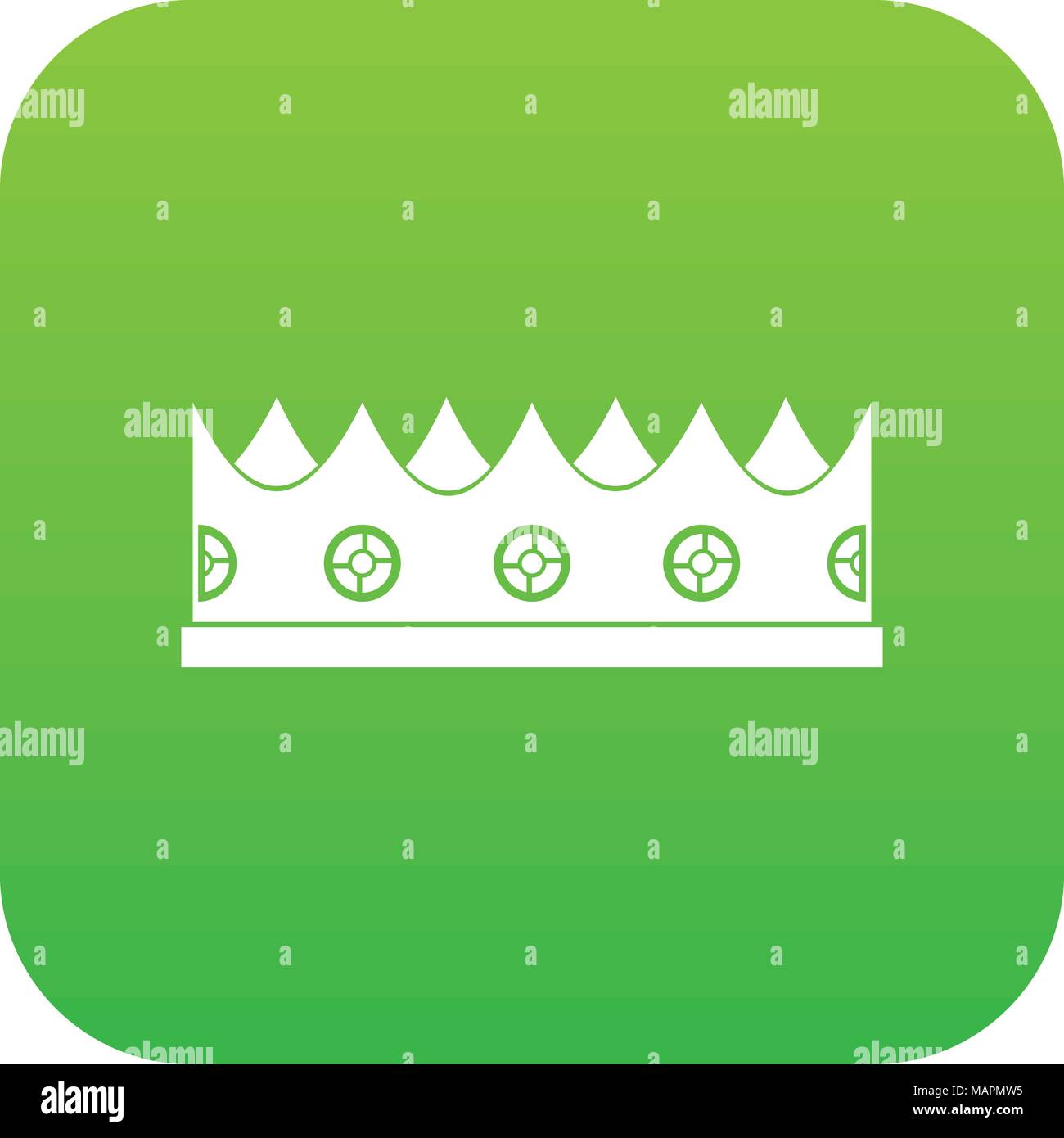 Little crown icon digital green Stock Vector Image & Art - Alamy