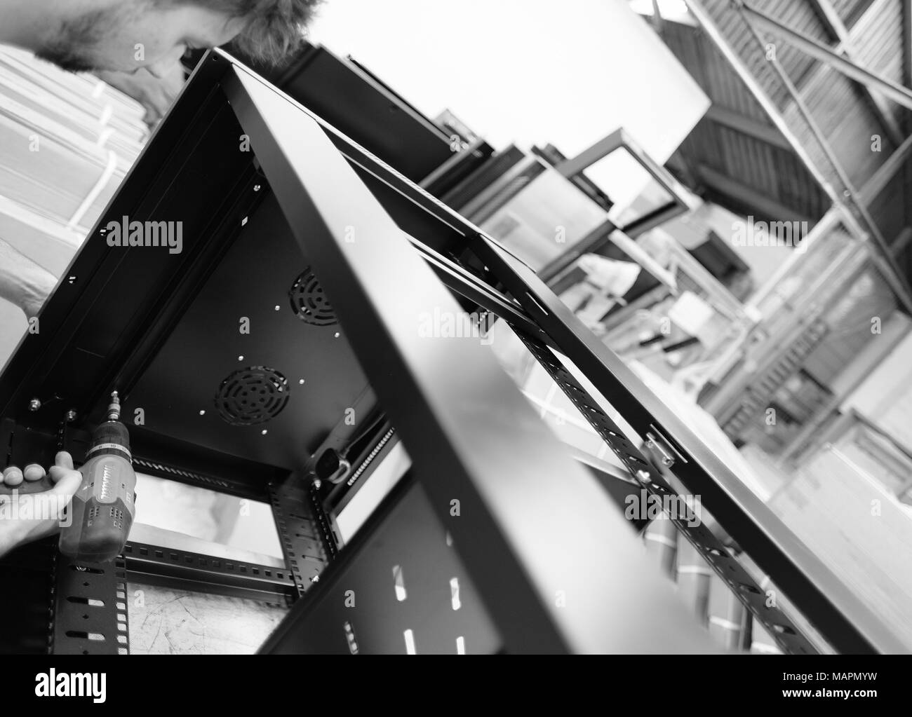 Ict equipment Black and White Stock Photos & Images - Alamy