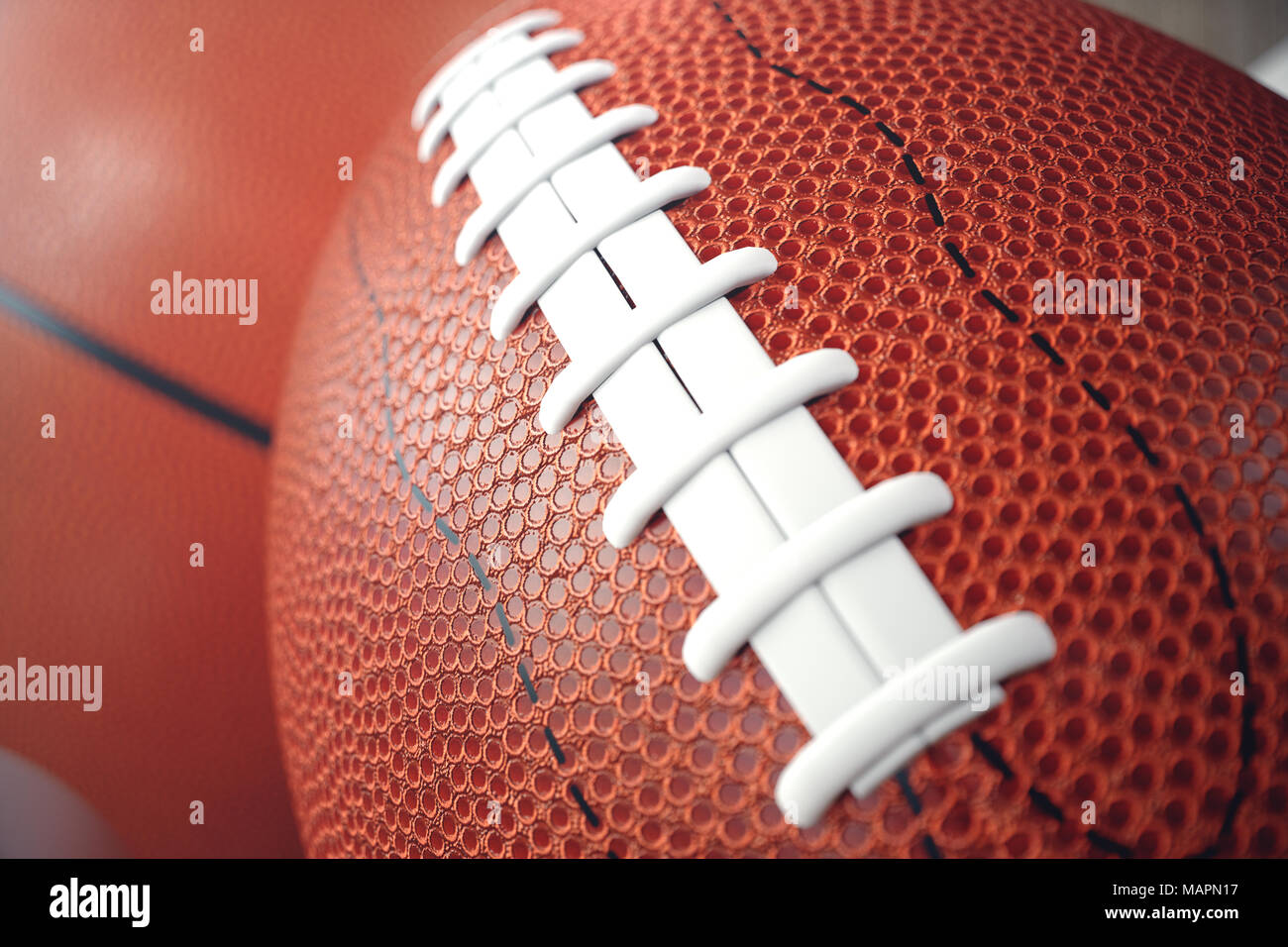 3d rendering sport balls on wooden backgorund. Set of sport balls ...