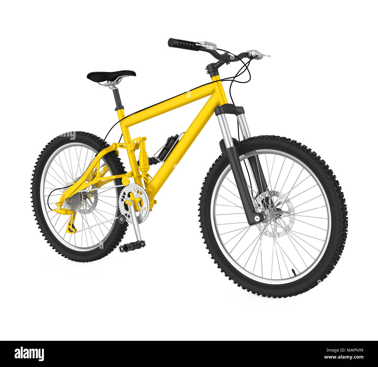 Yellow mountain bike hi-res stock photography and images - Alamy