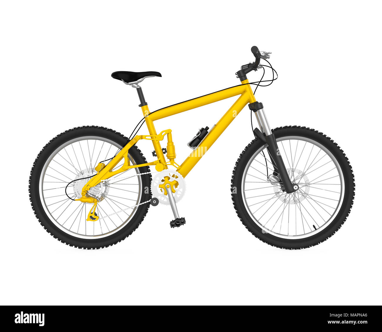 Yellow mountain bike hi-res stock photography and images - Alamy