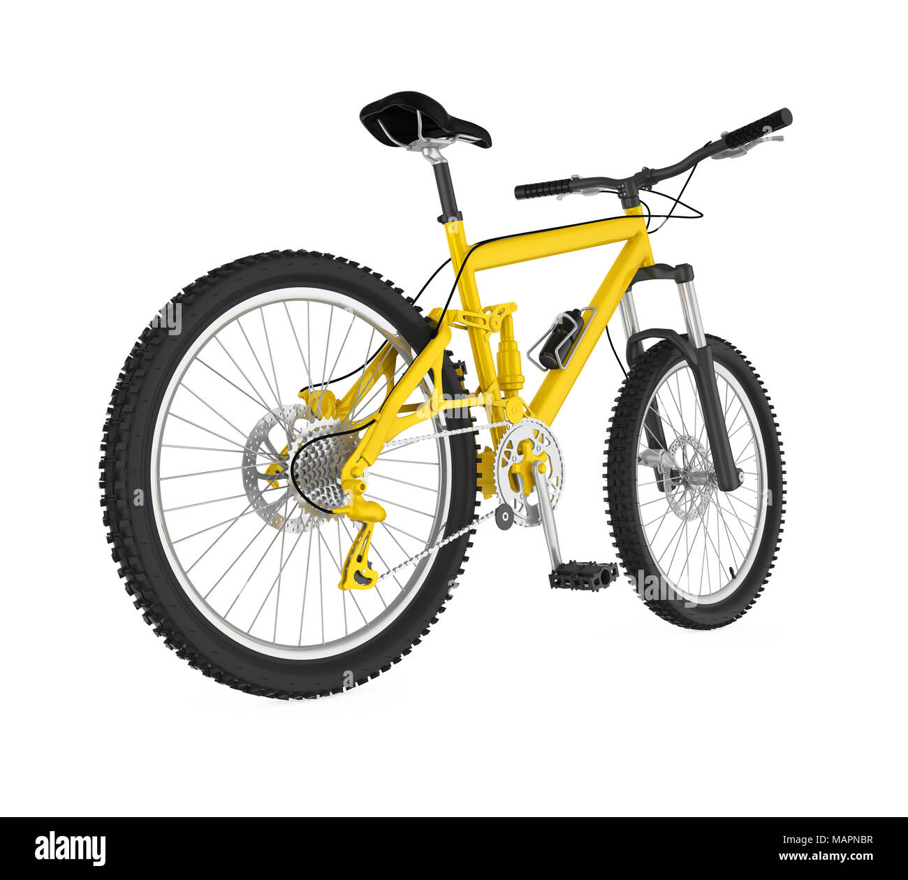 Yellow mountain bike hi-res stock photography and images - Alamy