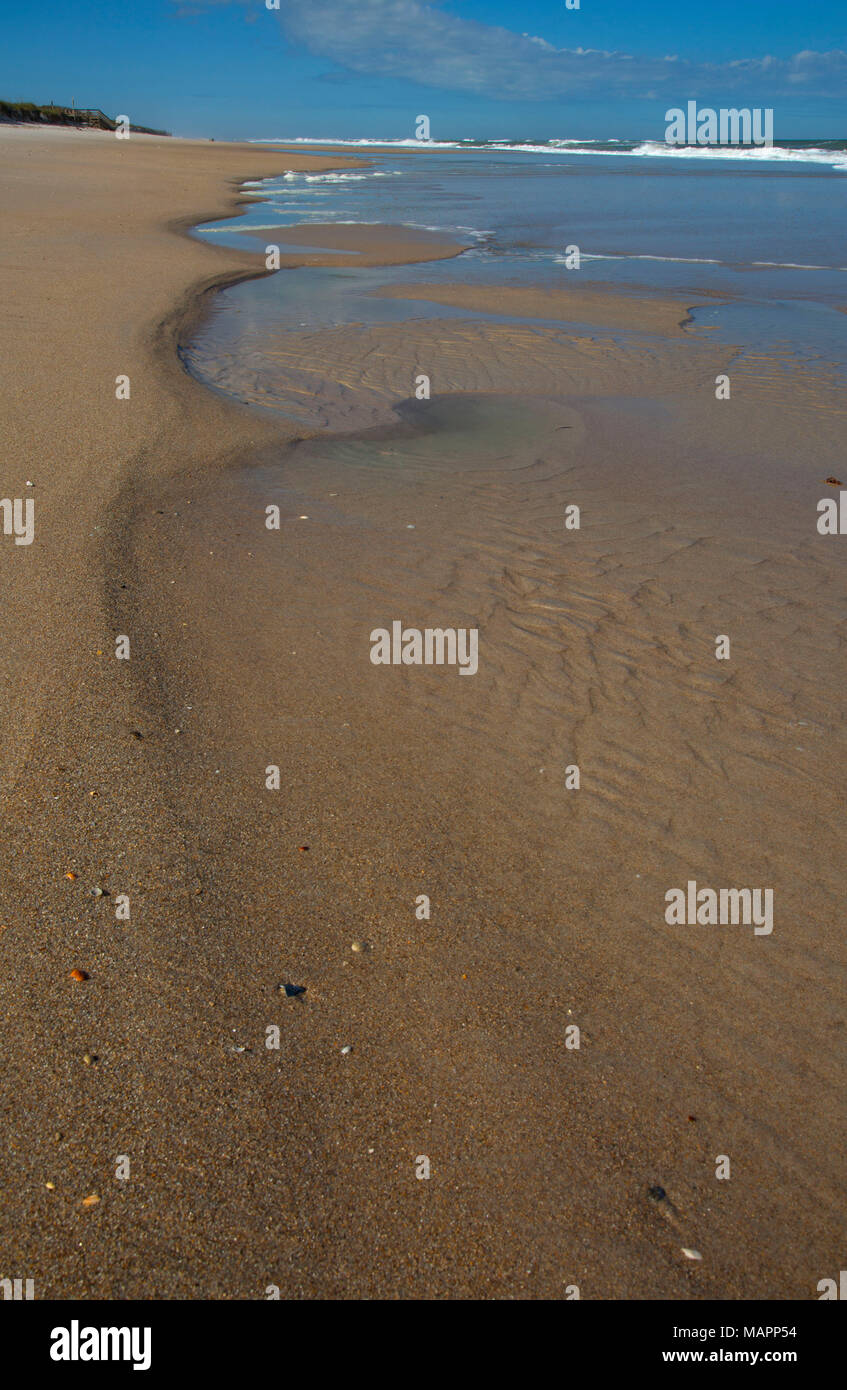 Open beach, Canaveral National Seashore, Florida Stock Photo - Alamy