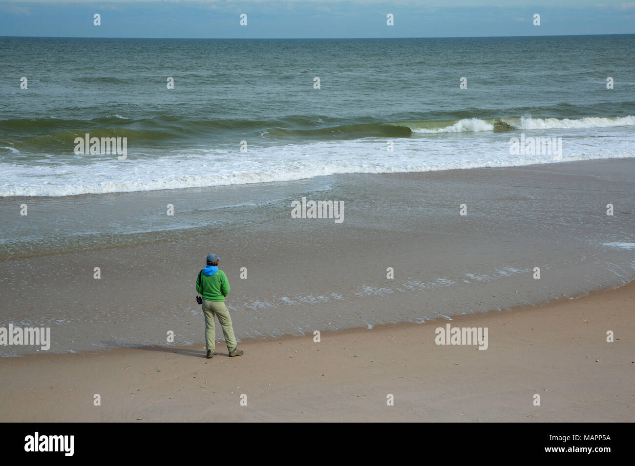 Open beach, Canaveral National Seashore, Florida Stock Photo - Alamy