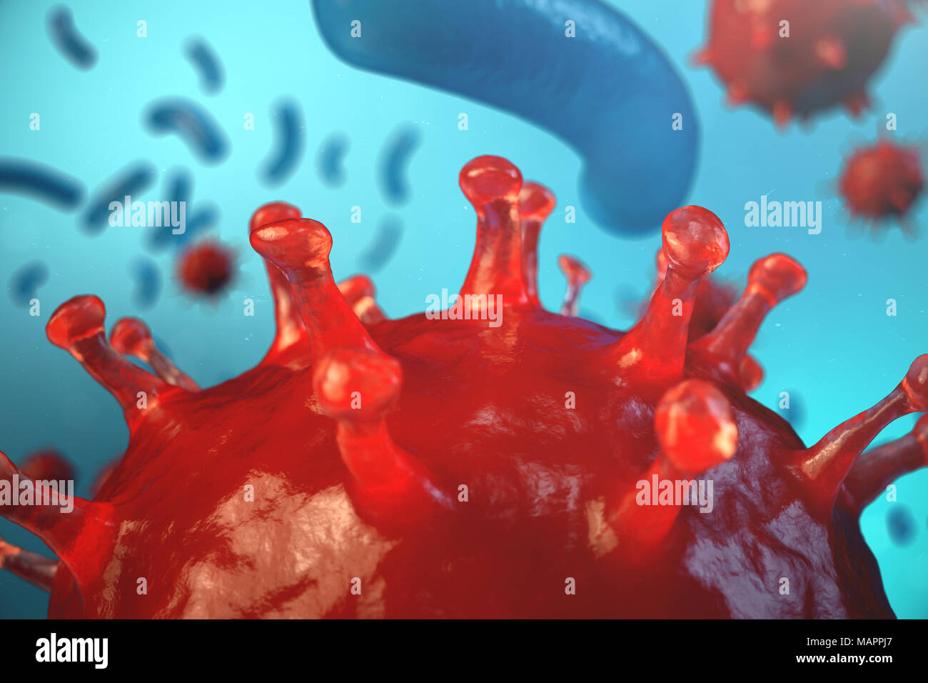 Bacterium host cell hi-res stock photography and images - Alamy