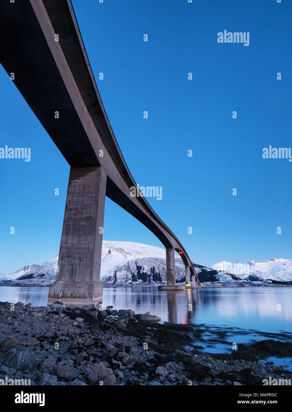 Bridge in the Norway. Beautiful architecture composition Stock Photo ...