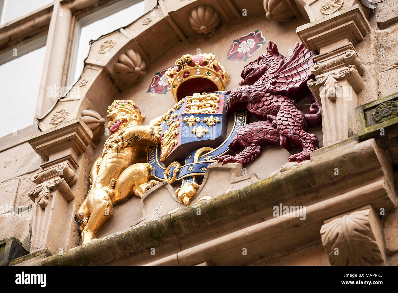 Welsh coat of arms hi-res stock photography and images - Alamy
