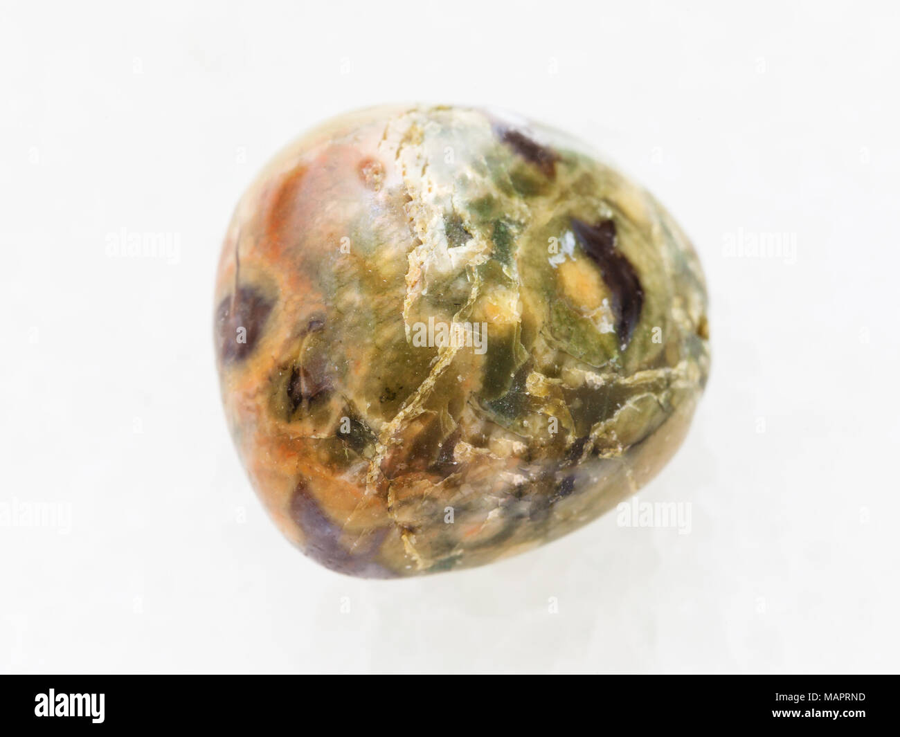 macro shooting of natural mineral rock specimen - tumbled rhyolite ...