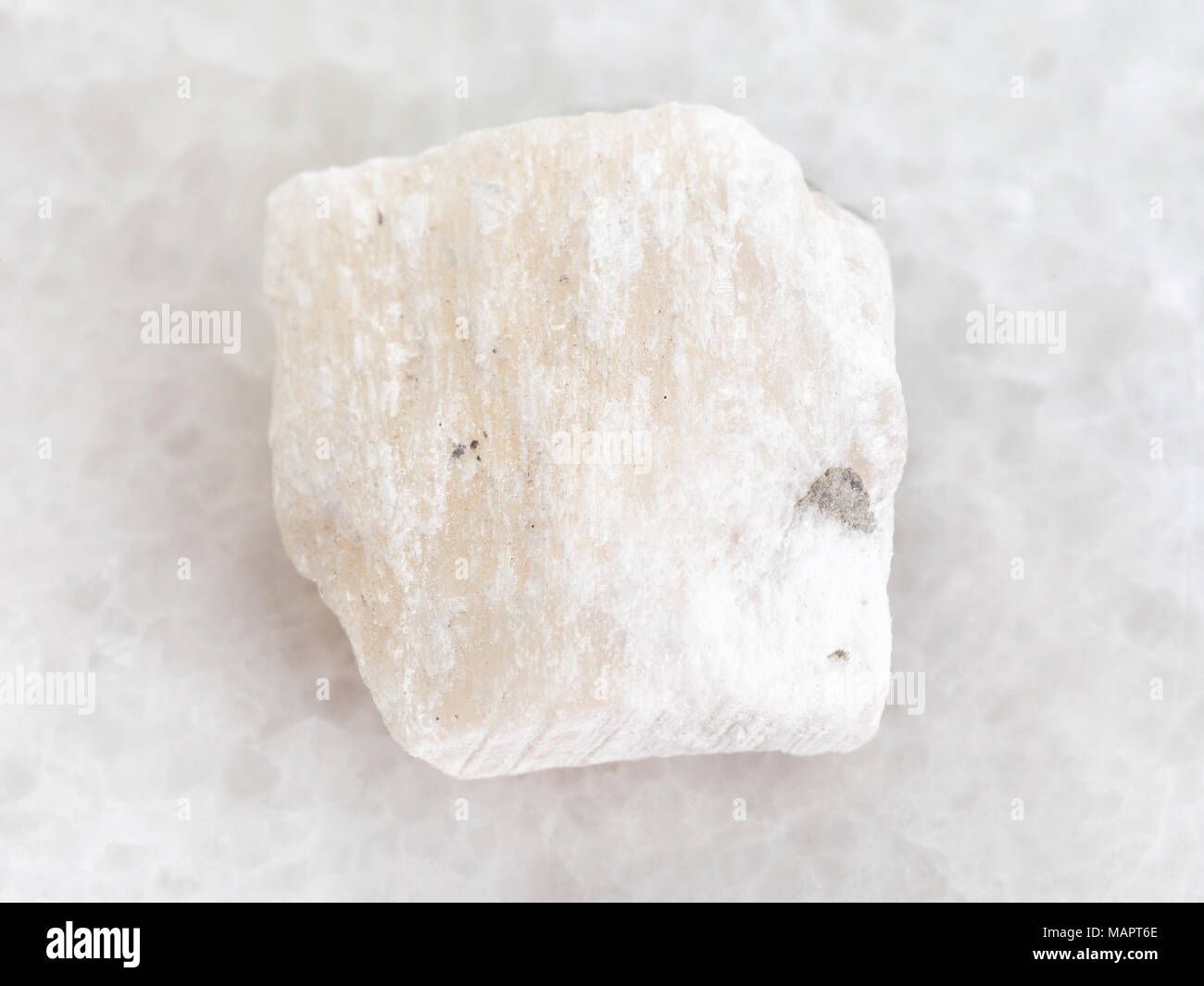 macro shooting of natural mineral rock specimen - raw Gypsum stone on ...