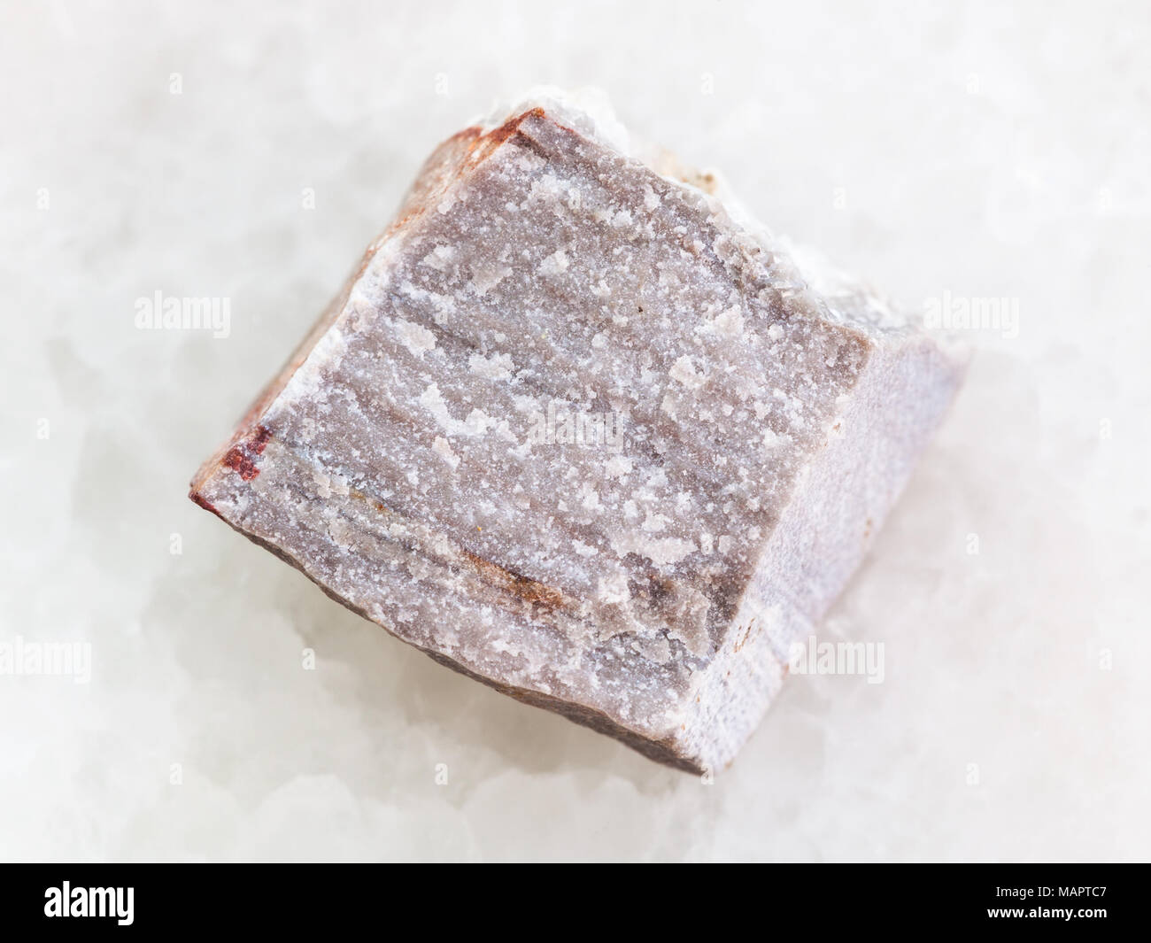 macro shooting of natural mineral rock specimen - raw Rhyolite stone on ...