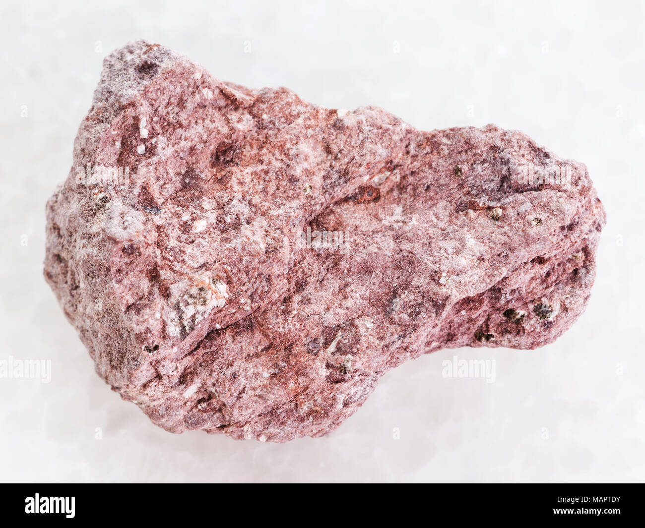 macro shooting of natural mineral rock specimen - rough Ash Tuff stone ...