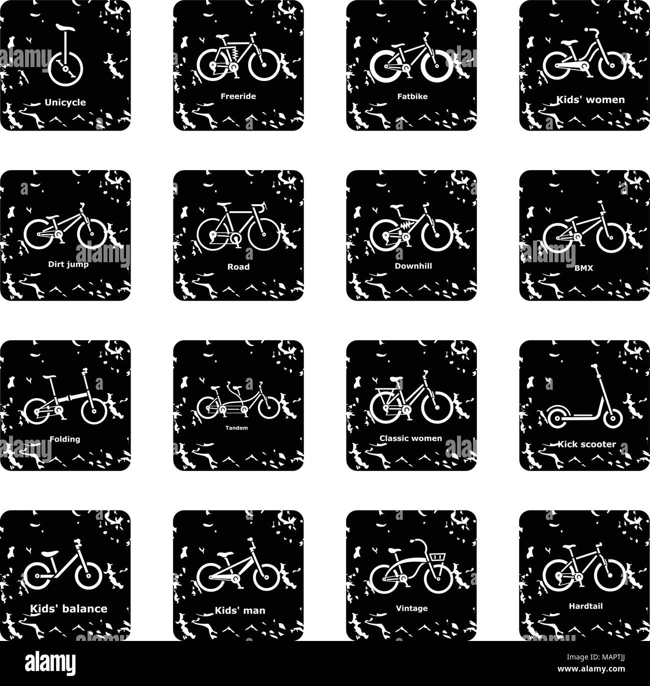 Bicycle types Black and White Stock Photos & Images - Alamy