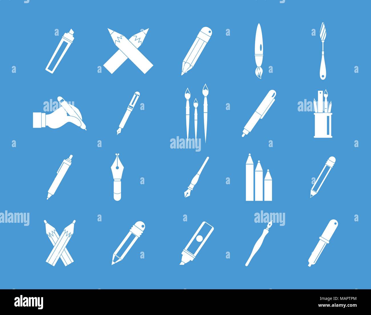 Blue biro Stock Vector Images - Alamy