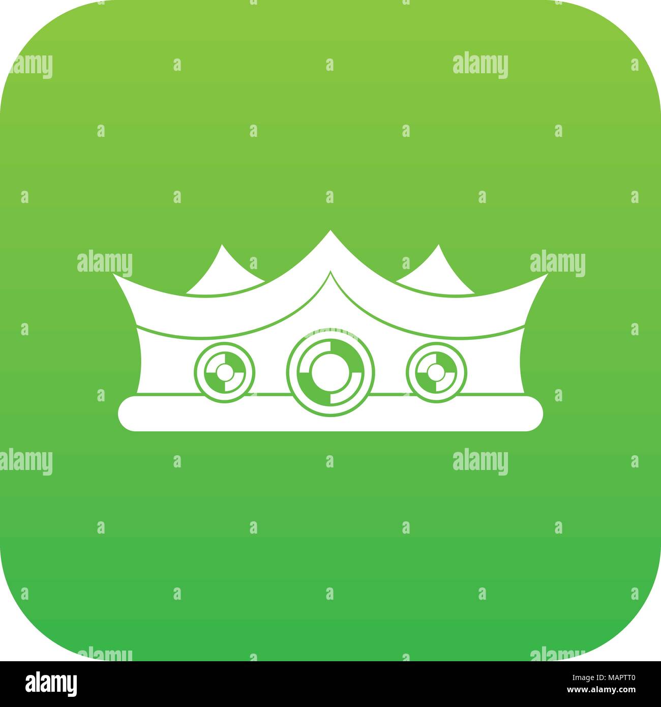 King crown icon digital green Stock Vector Image & Art - Alamy