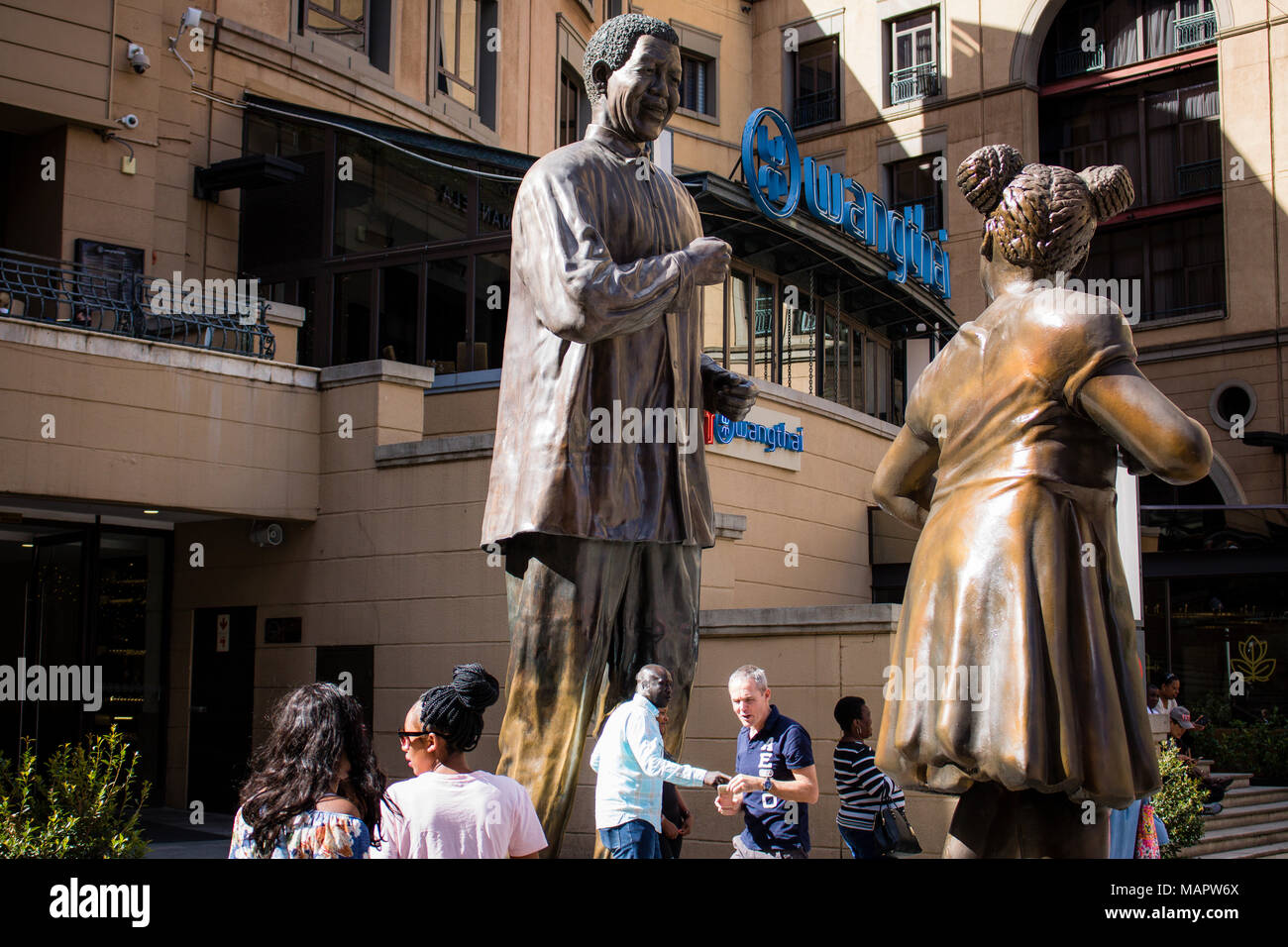 Nelson Mandela Square Stock Photo - Alamy