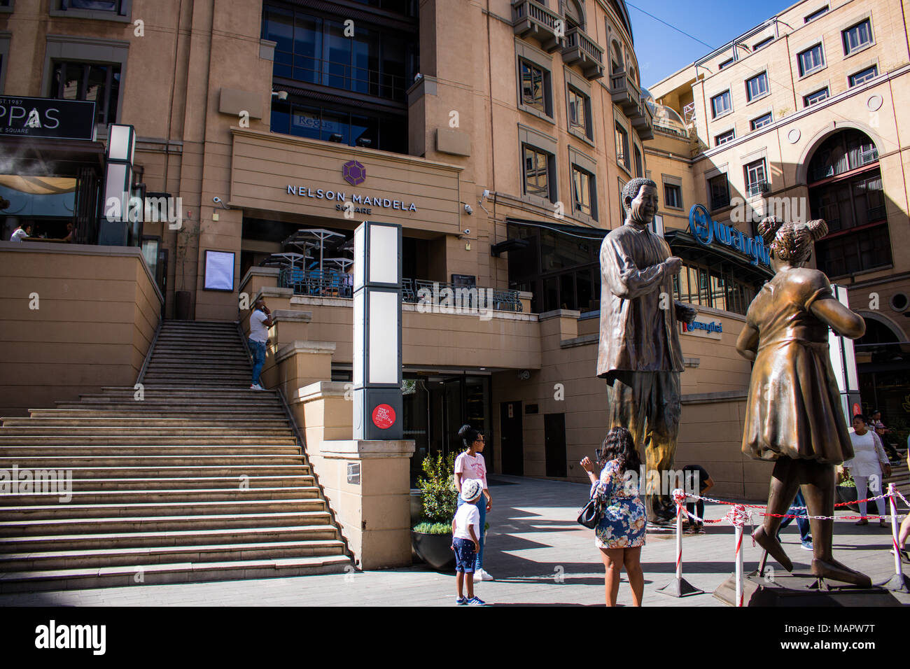 Nelson Mandela Square Stock Photo - Alamy