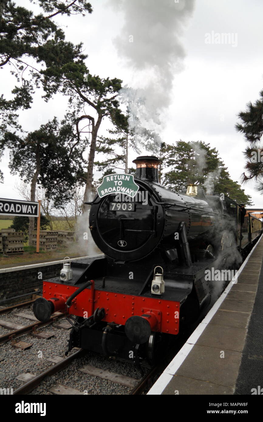 Steam engine 7903 foremarke hall hi-res stock photography and images ...