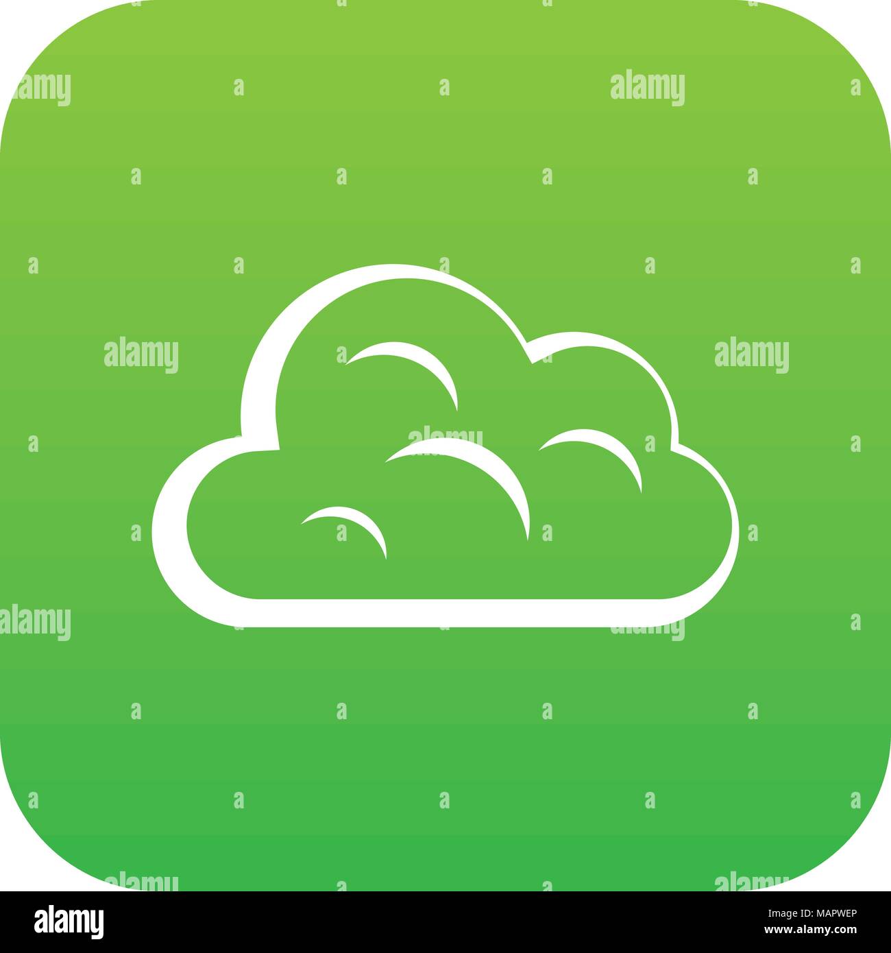 Big cloud icon digital green Stock Vector Image & Art - Alamy