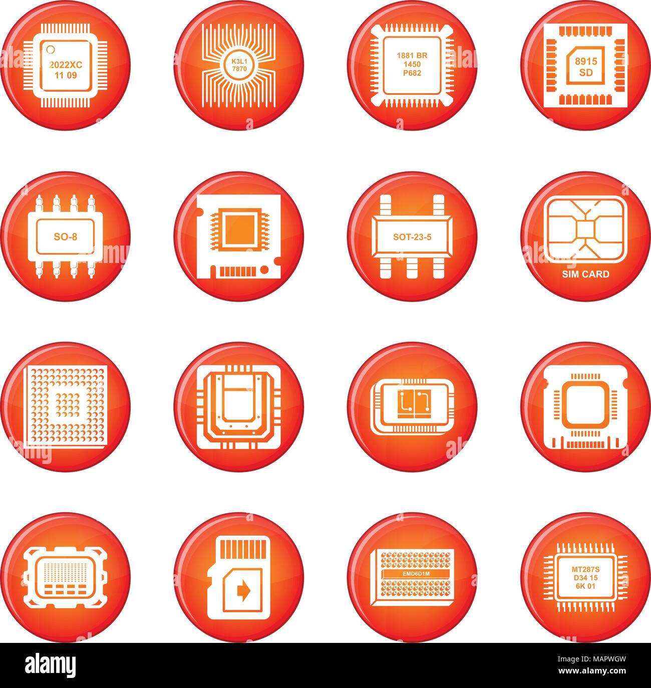 Network interface card mother board Stock Vector Images - Alamy