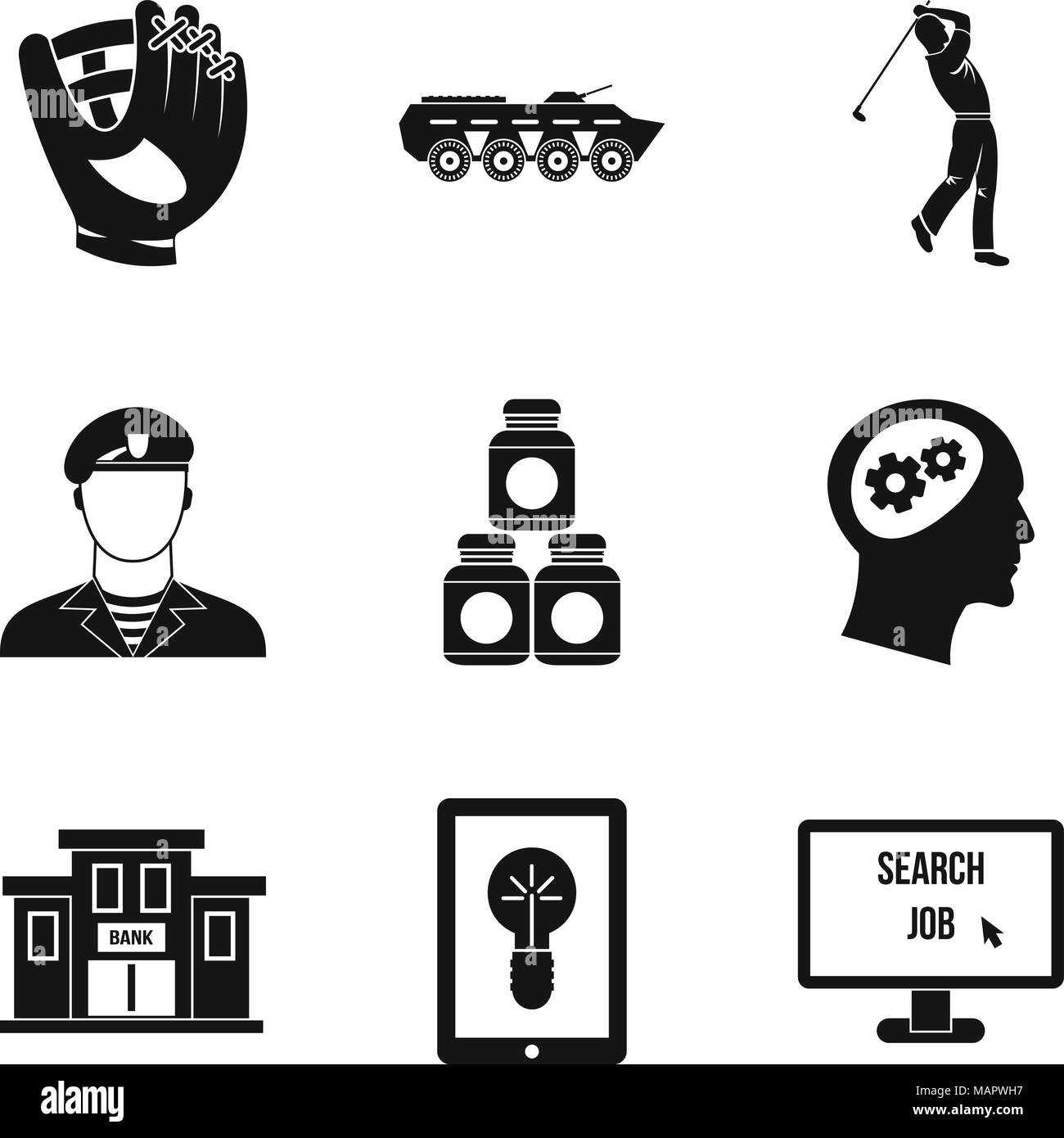 Capture icons set, simple style Stock Vector Image & Art - Alamy