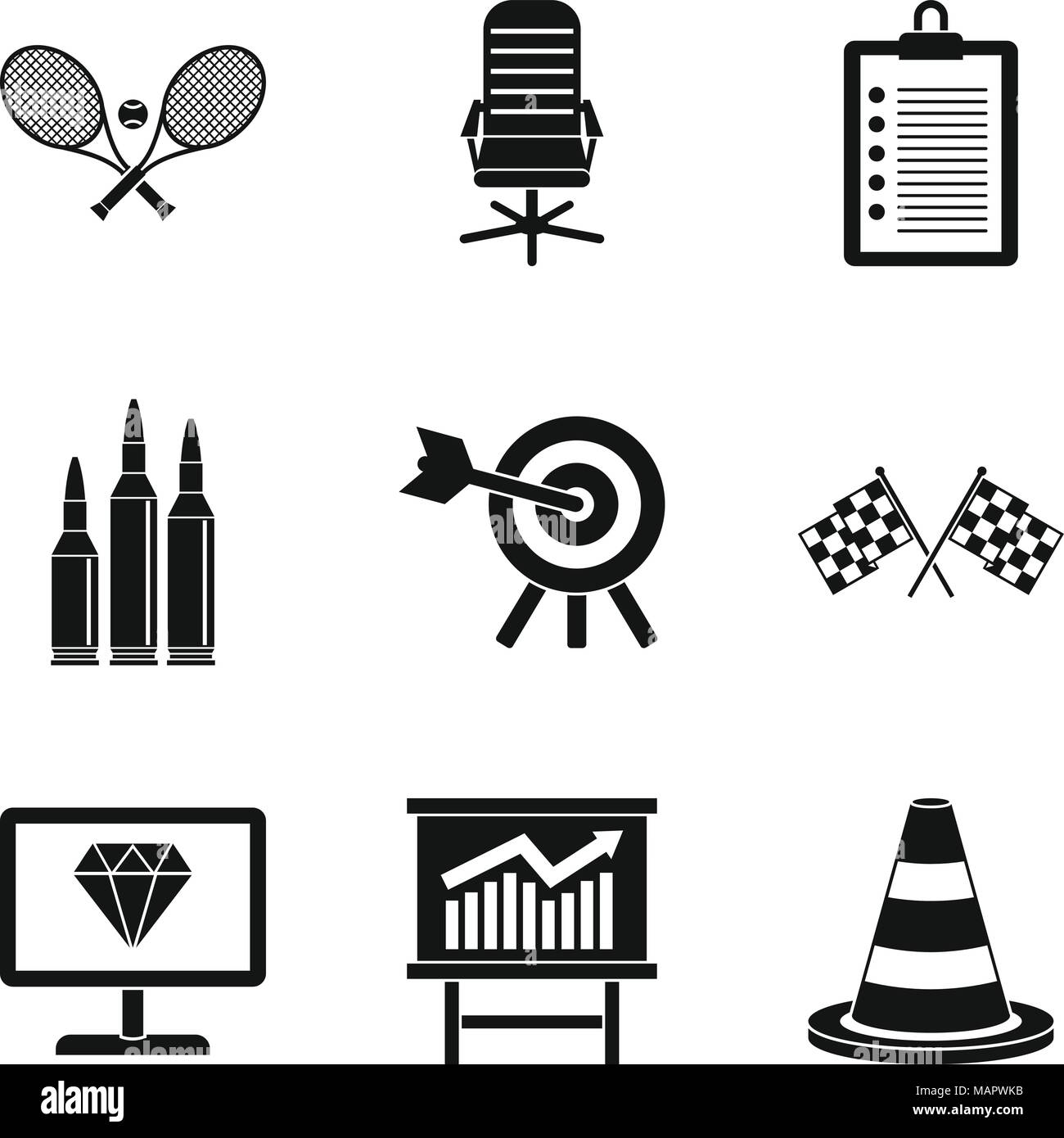 Apotheosis icons set, simple style Stock Vector Image & Art - Alamy