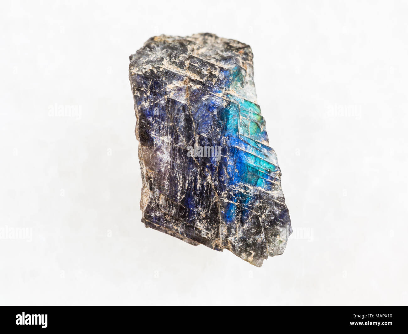 macro shooting of natural mineral rock specimen - labradorite stone on ...