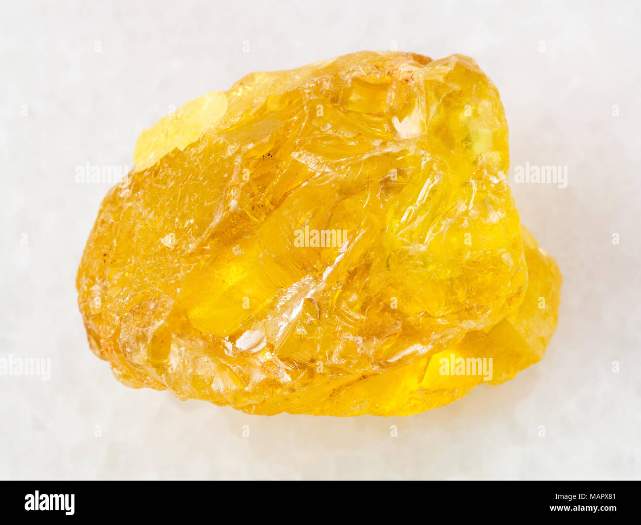 macro shooting of natural mineral rock specimen - rough crystal of ...