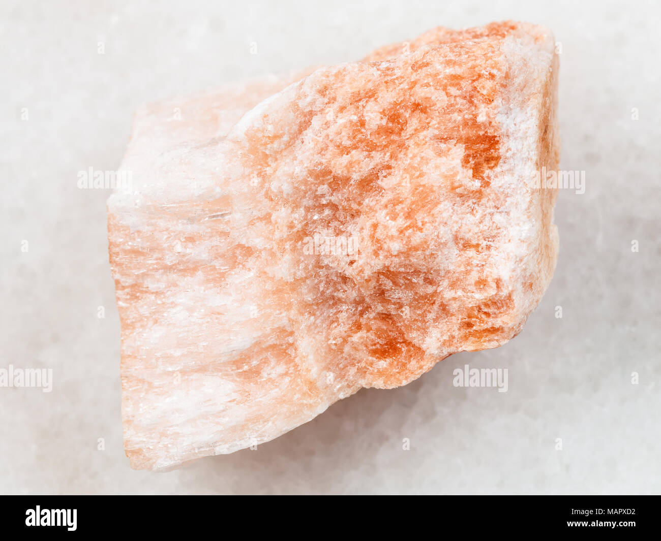 macro shooting of natural mineral rock specimen - rough Selenite stone ...