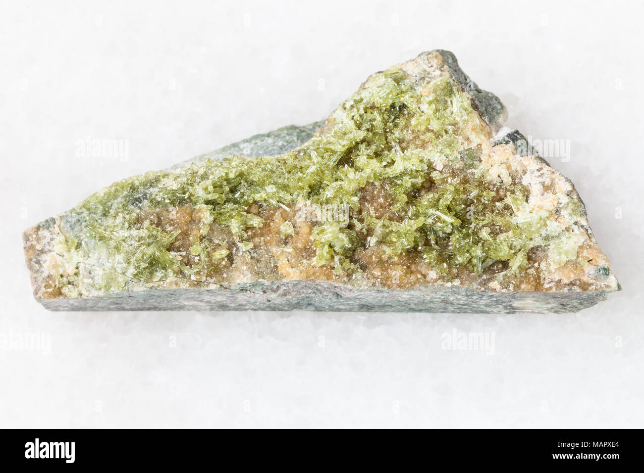 macro shooting of natural mineral rock specimen - rough crystal of ...