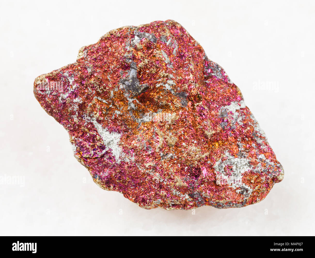 macro shooting of natural mineral rock specimen - rough red ...