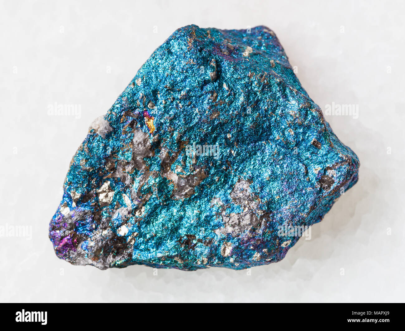 macro shooting of natural mineral rock specimen - rough blue ...