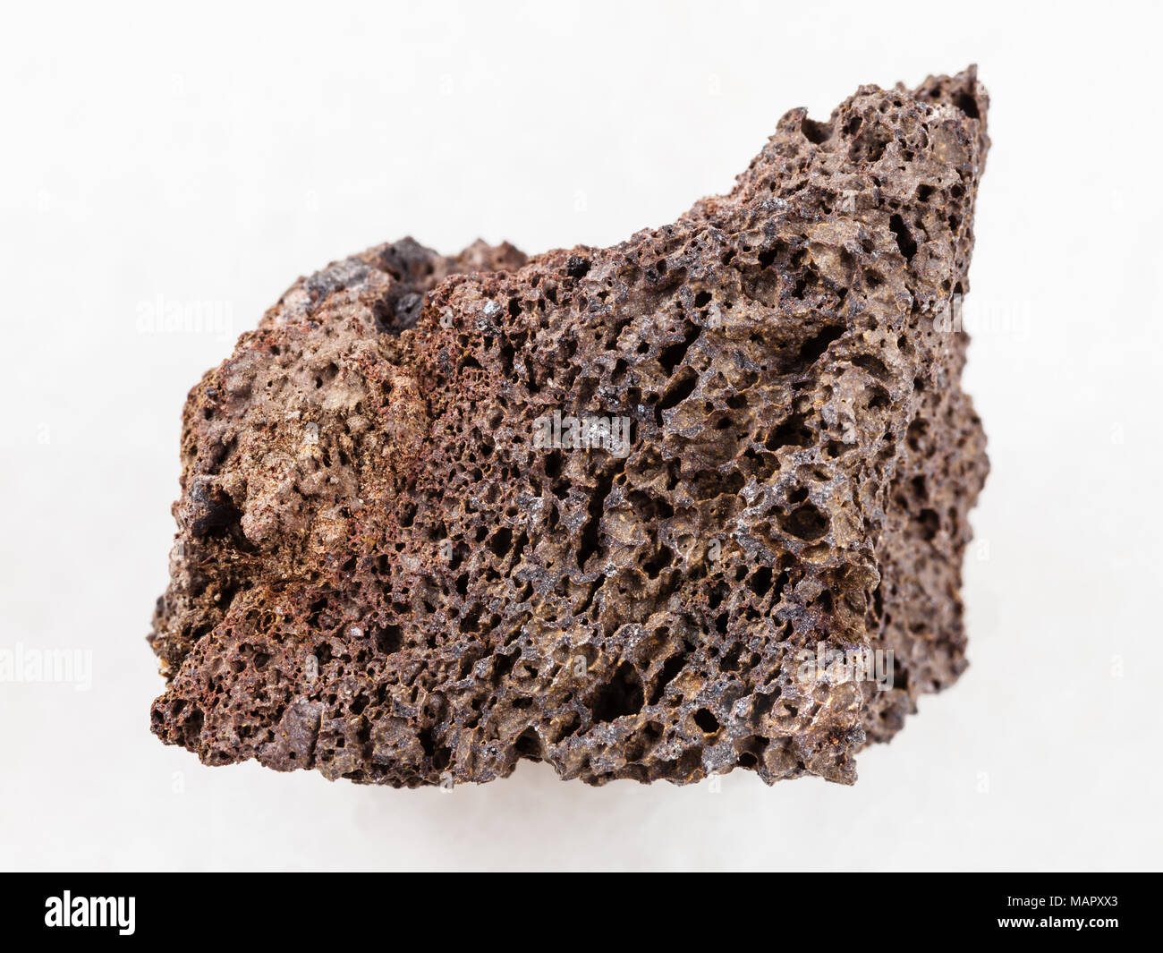 macro shooting of natural mineral rock specimen - raw Pumice of basic ...