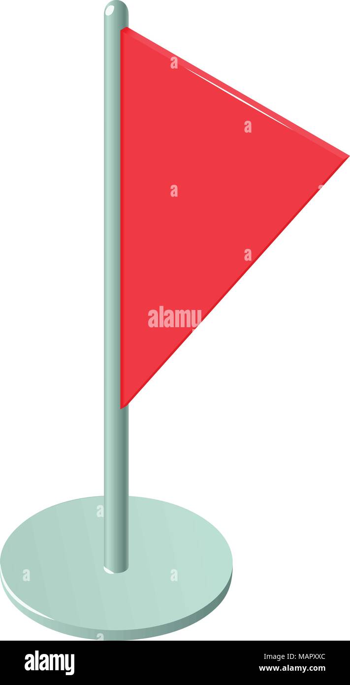 Destination flag icon, isometric style Stock Vector Image & Art - Alamy