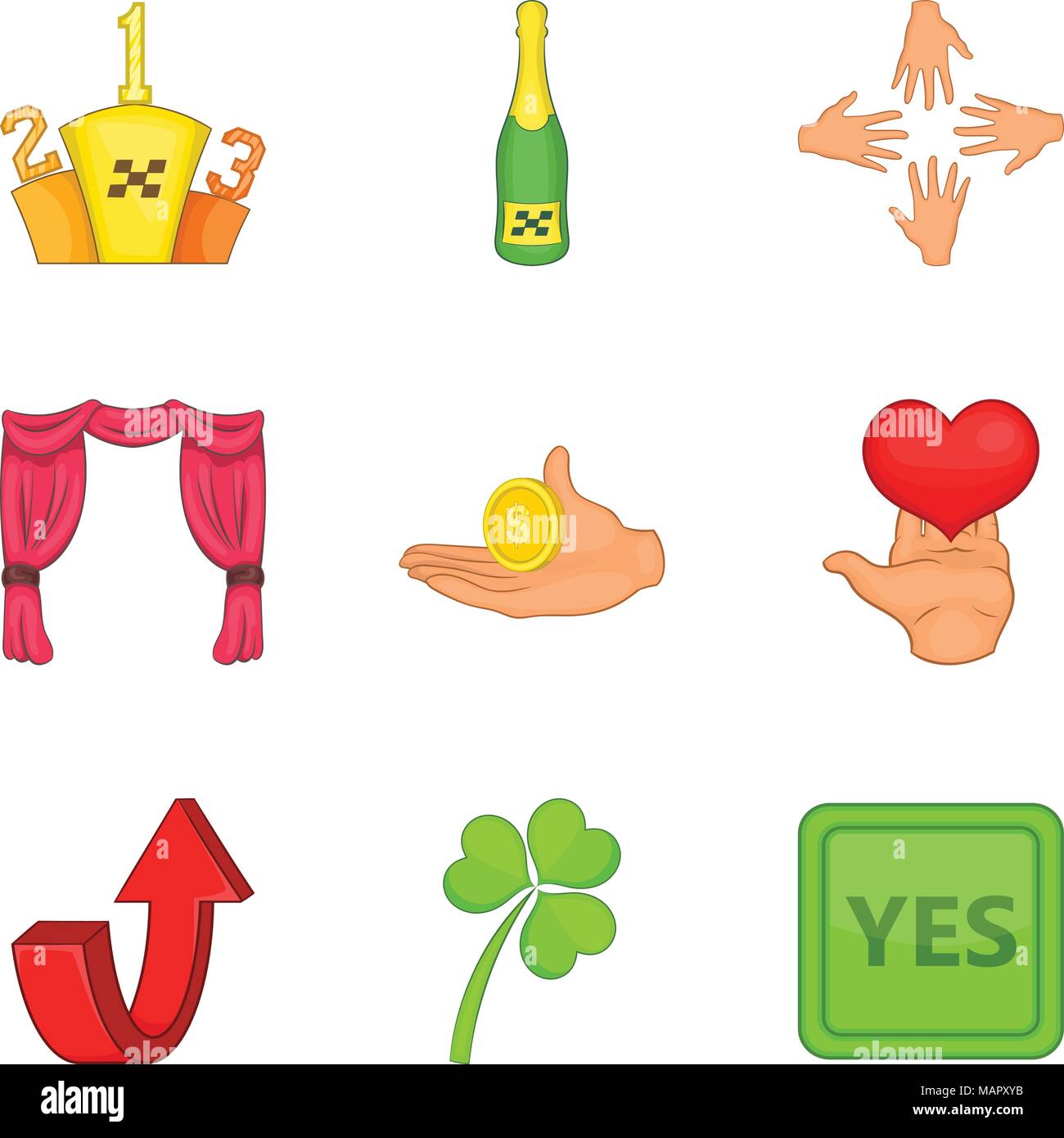 Quality guarantee icons set, cartoon style Stock Vector Image & Art - Alamy