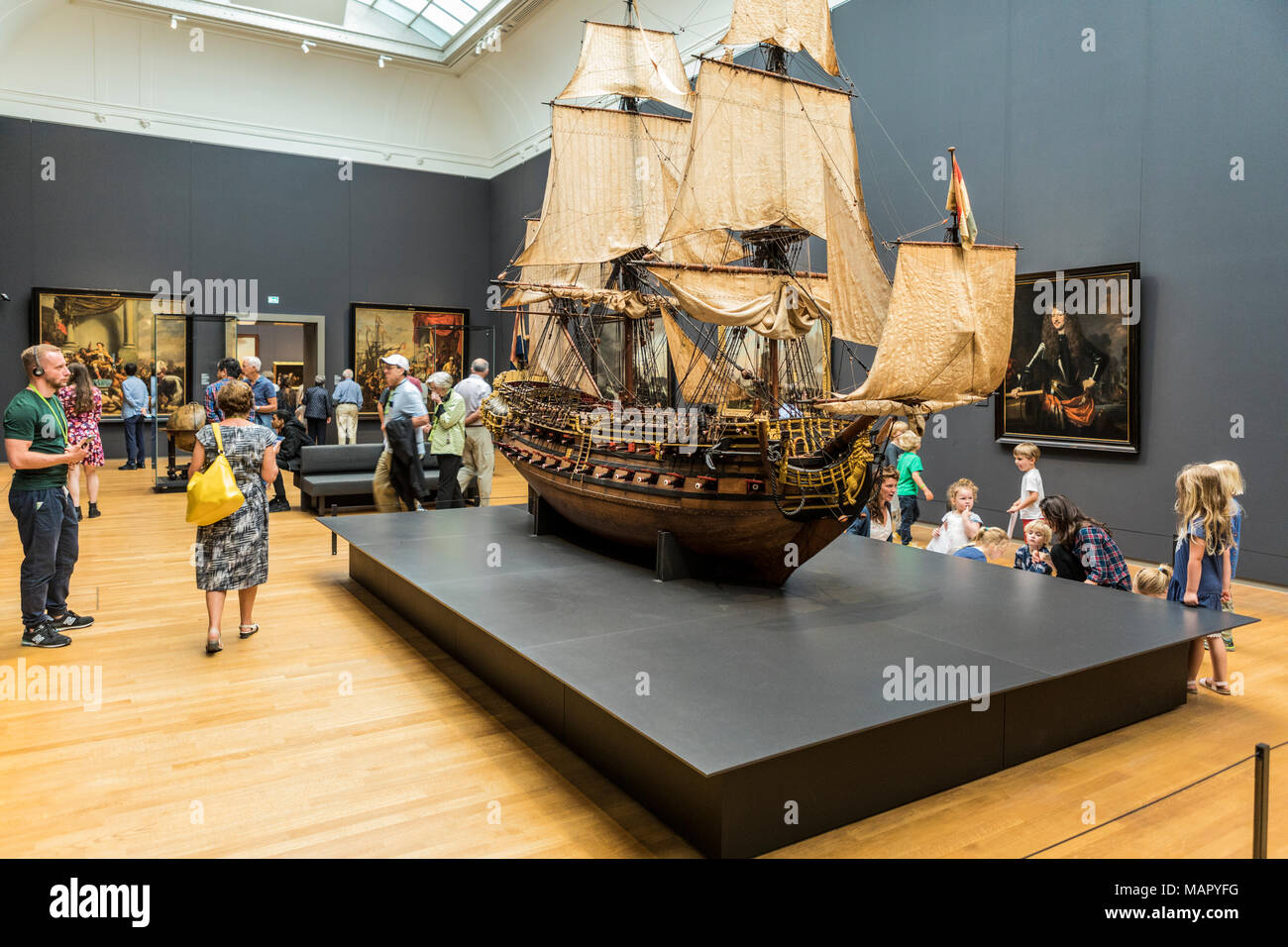 Historical history model ship exhibit exhibition hi-res stock ...