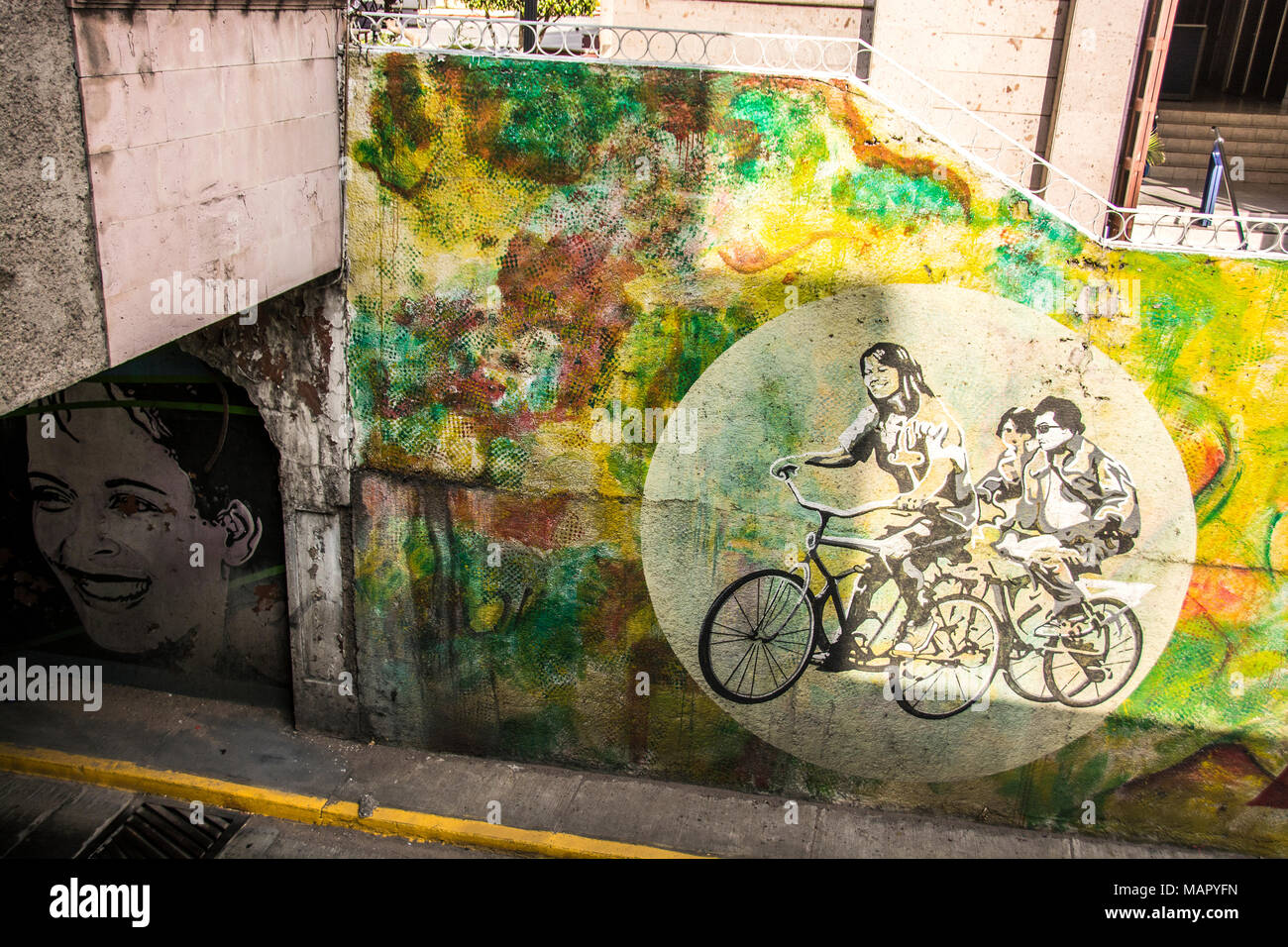 Public art created for the beautifying of roads and freeway underpasses ...