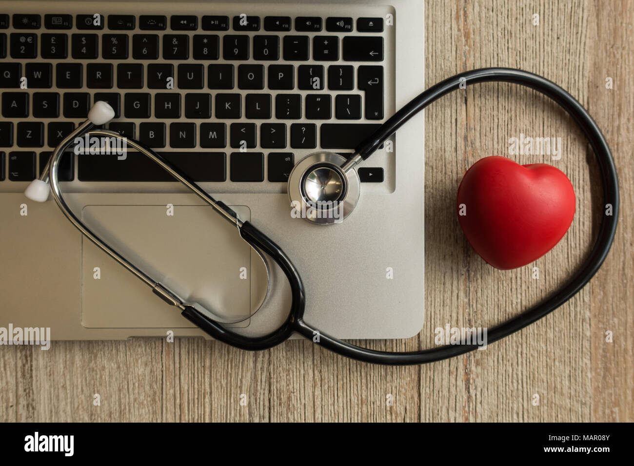 Stethoscope with computer and phone - computer system maintenance and ...