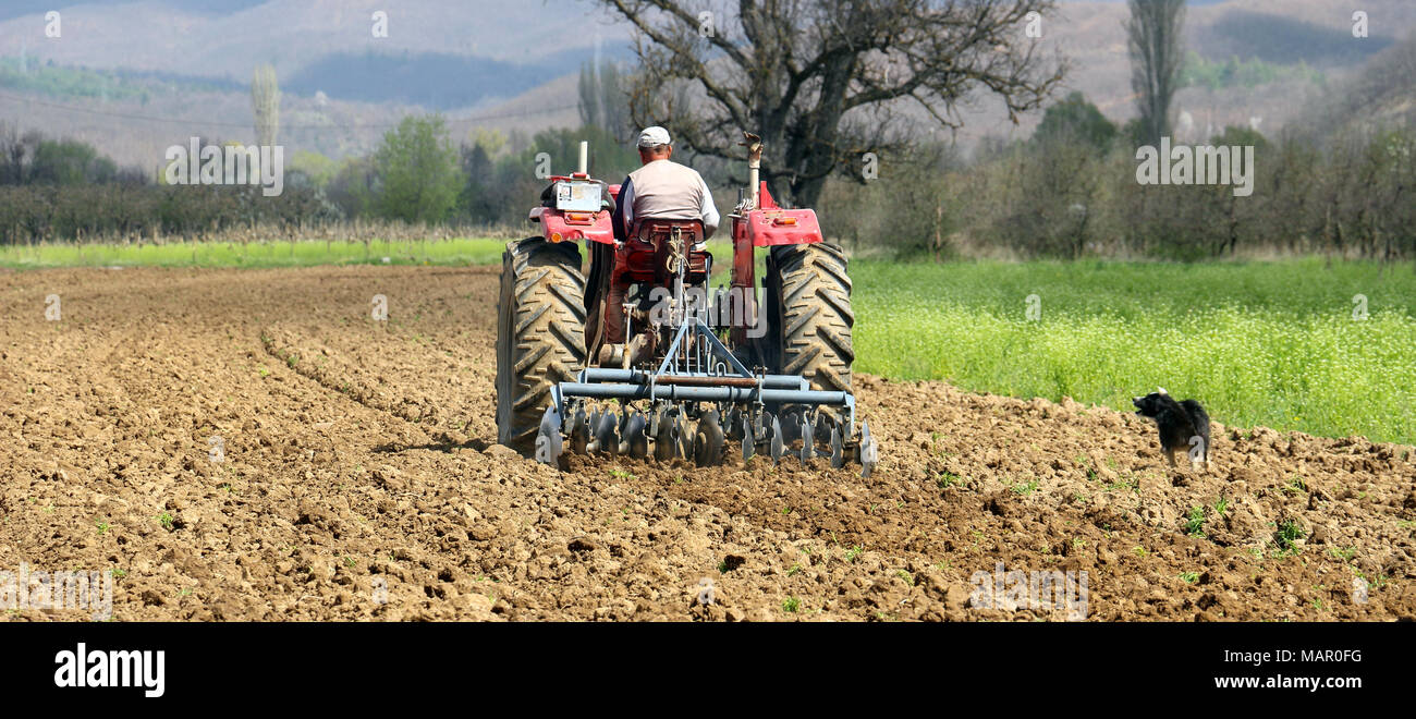 Tractor Plowing Field Stock Photos & Tractor Plowing Field Stock Images ...