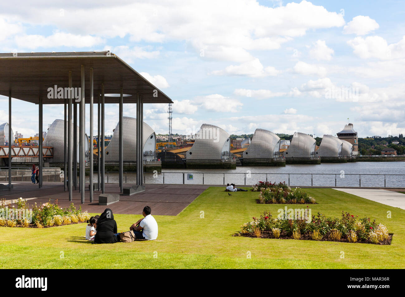Thames Barrier Park, London Stock Photo - Alamy