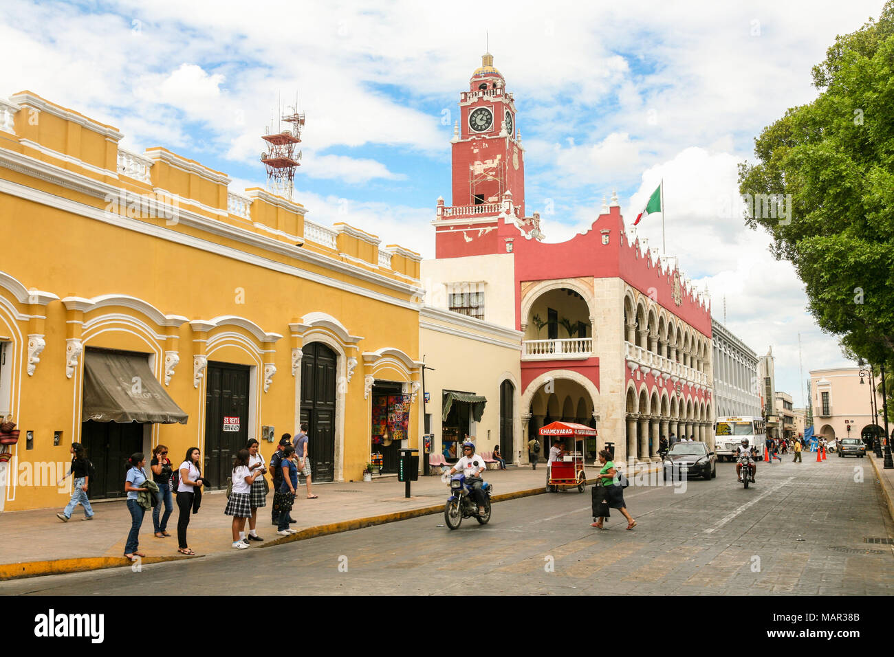 MERIDA, MEXICO - march 11, 2012: Day view of Municipal Palace (Palacio ...