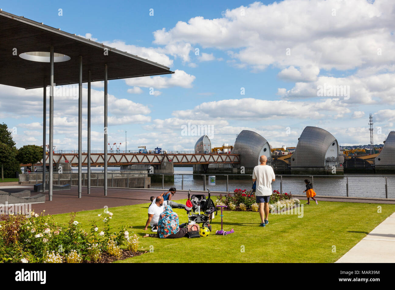 Thames Barrier Park, London Stock Photo - Alamy