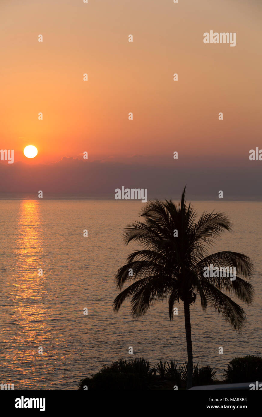 Sunset, Puerto Escondido, Oaxaca, Mexico, North America Stock Photo - Alamy