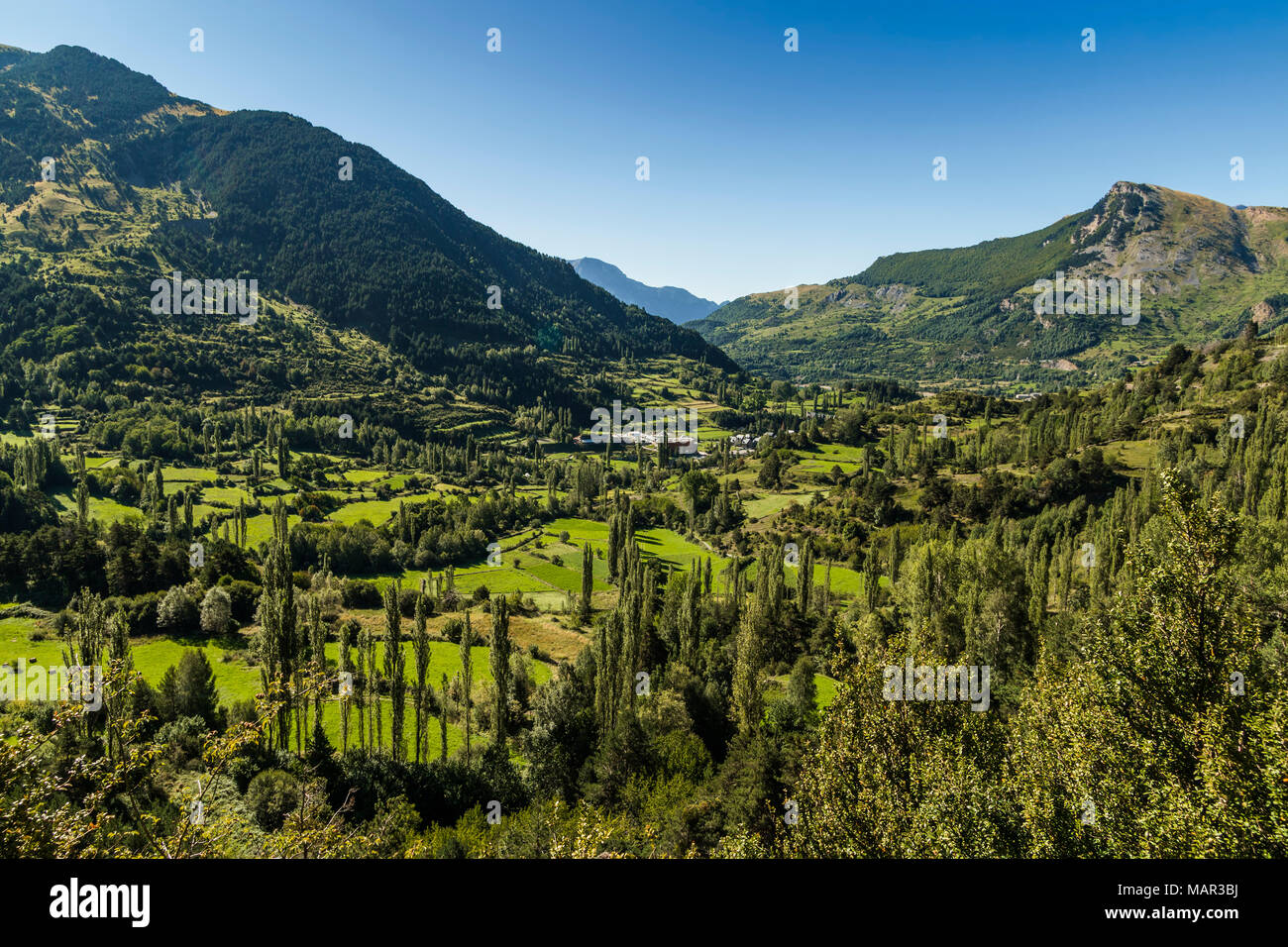 View south towards 1965m Punta del Pacino peak and the scenic upper ...