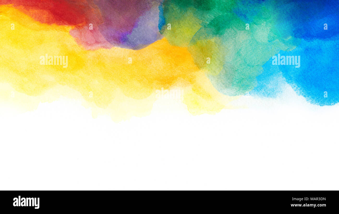 Abstract colorful watercolor for background Stock Photo - Alamy