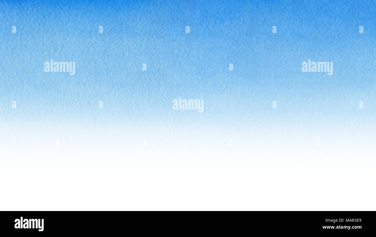 Watercolor blue gradient, like the sky or sea water Stock Photo - Alamy