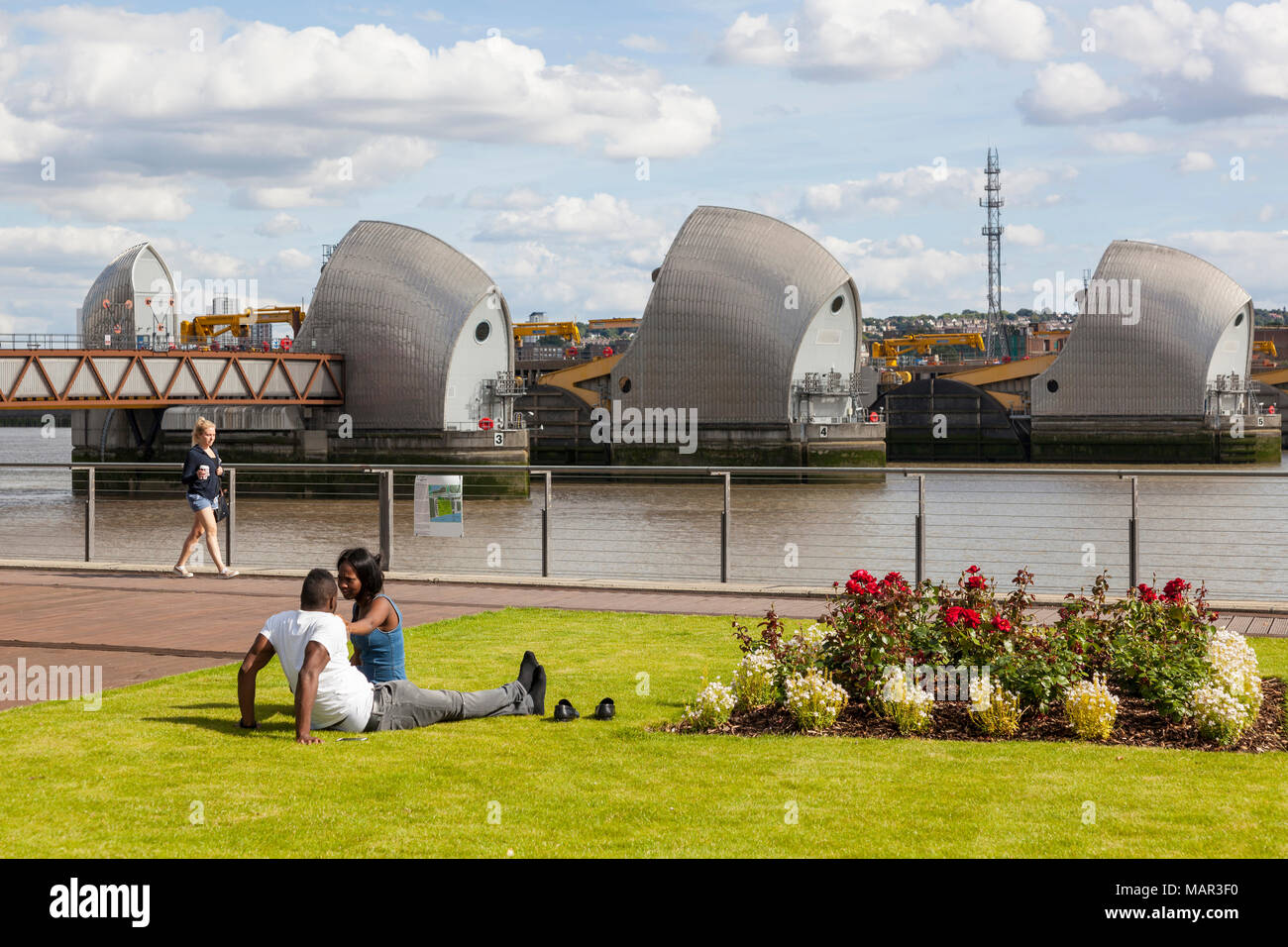Thames Barrier Park, London Stock Photo - Alamy