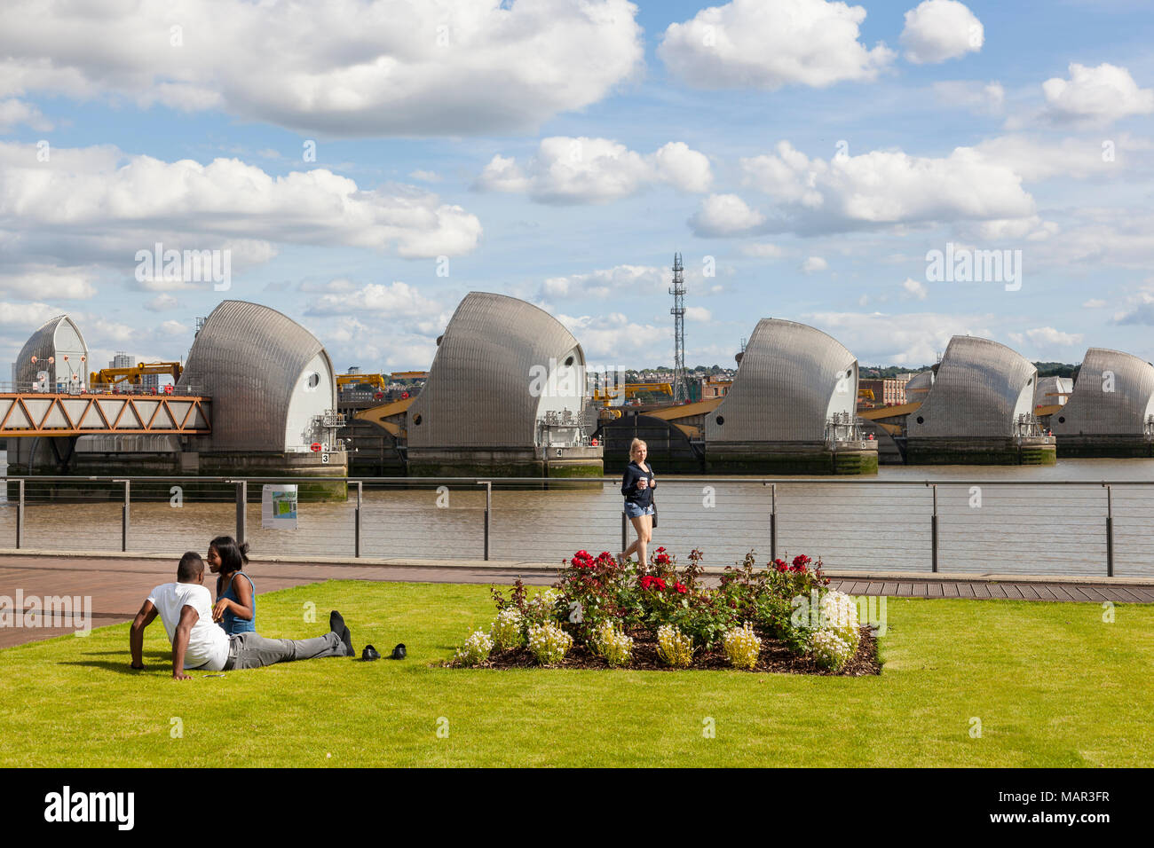 Thames Barrier Park, London Stock Photo - Alamy