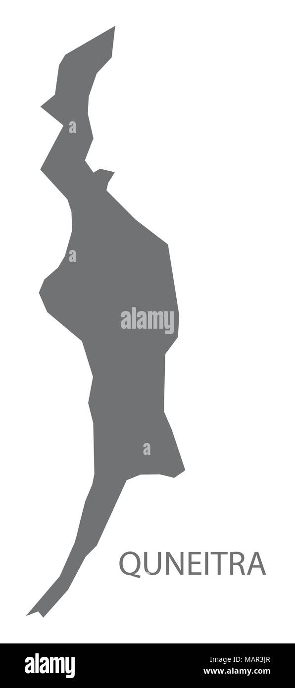 Quneitra map of Syria grey illustration shape Stock Vector Image & Art ...