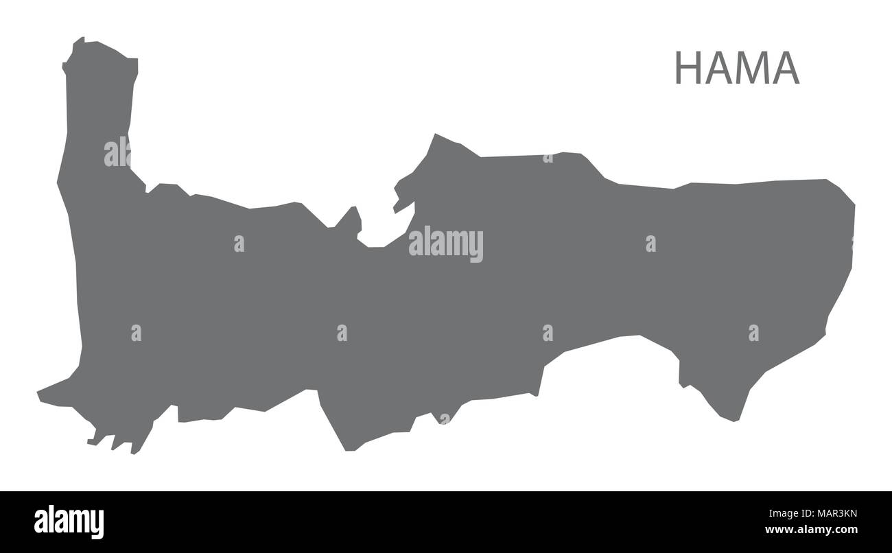 Hama map of Syria grey illustration shape Stock Vector Image & Art - Alamy