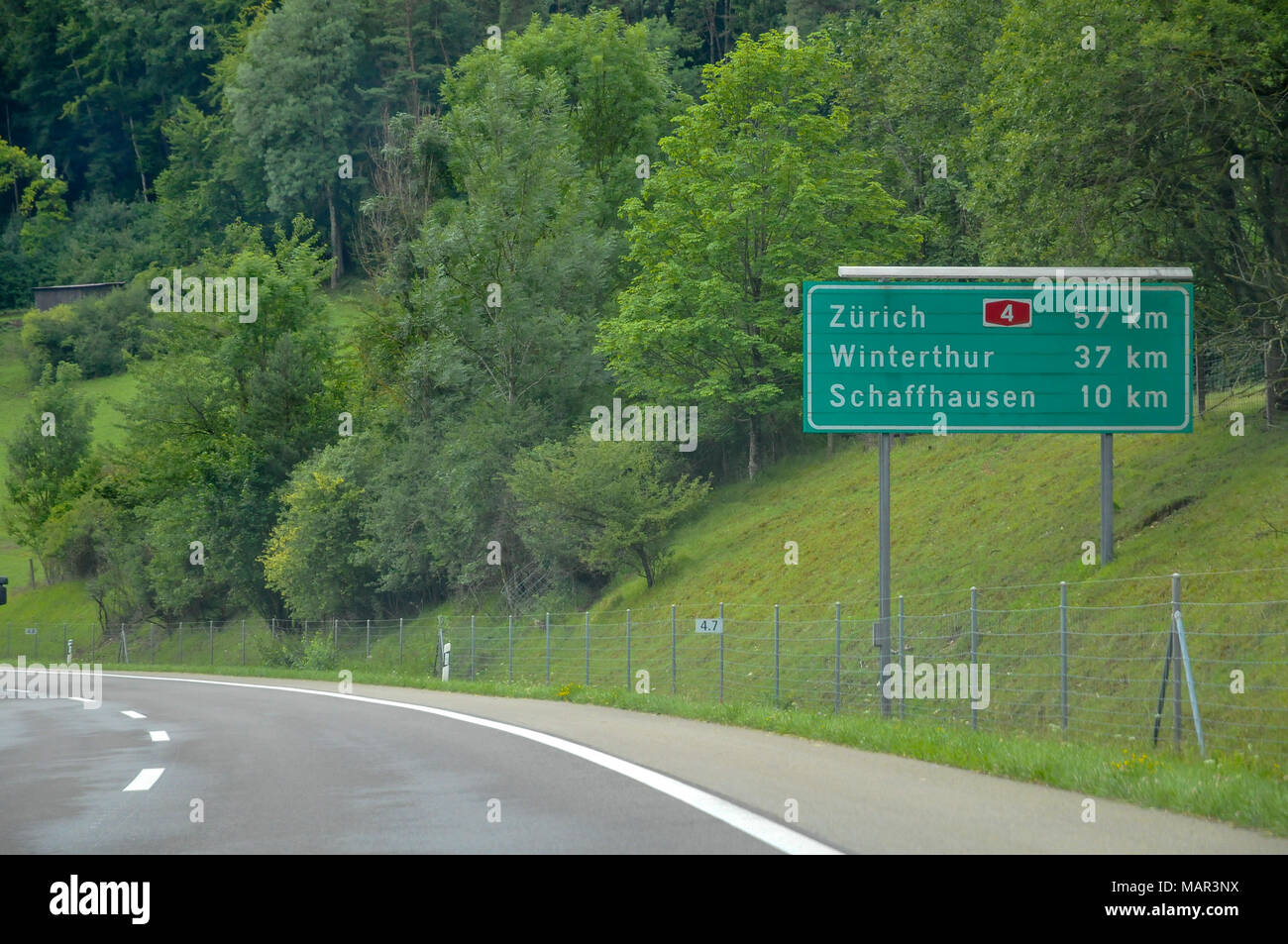 Swiss road signs hi-res stock photography and images - Alamy